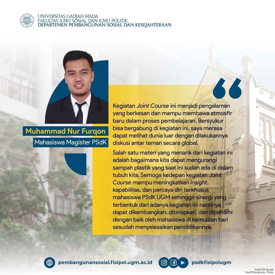 Joint Course Prodi Magister PSdK – PSDK UGM