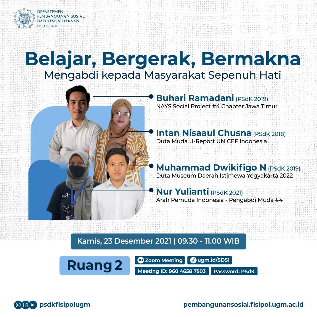 Self Development Series #1: Berani Memulai dan Ambil langkah – PSDK UGM