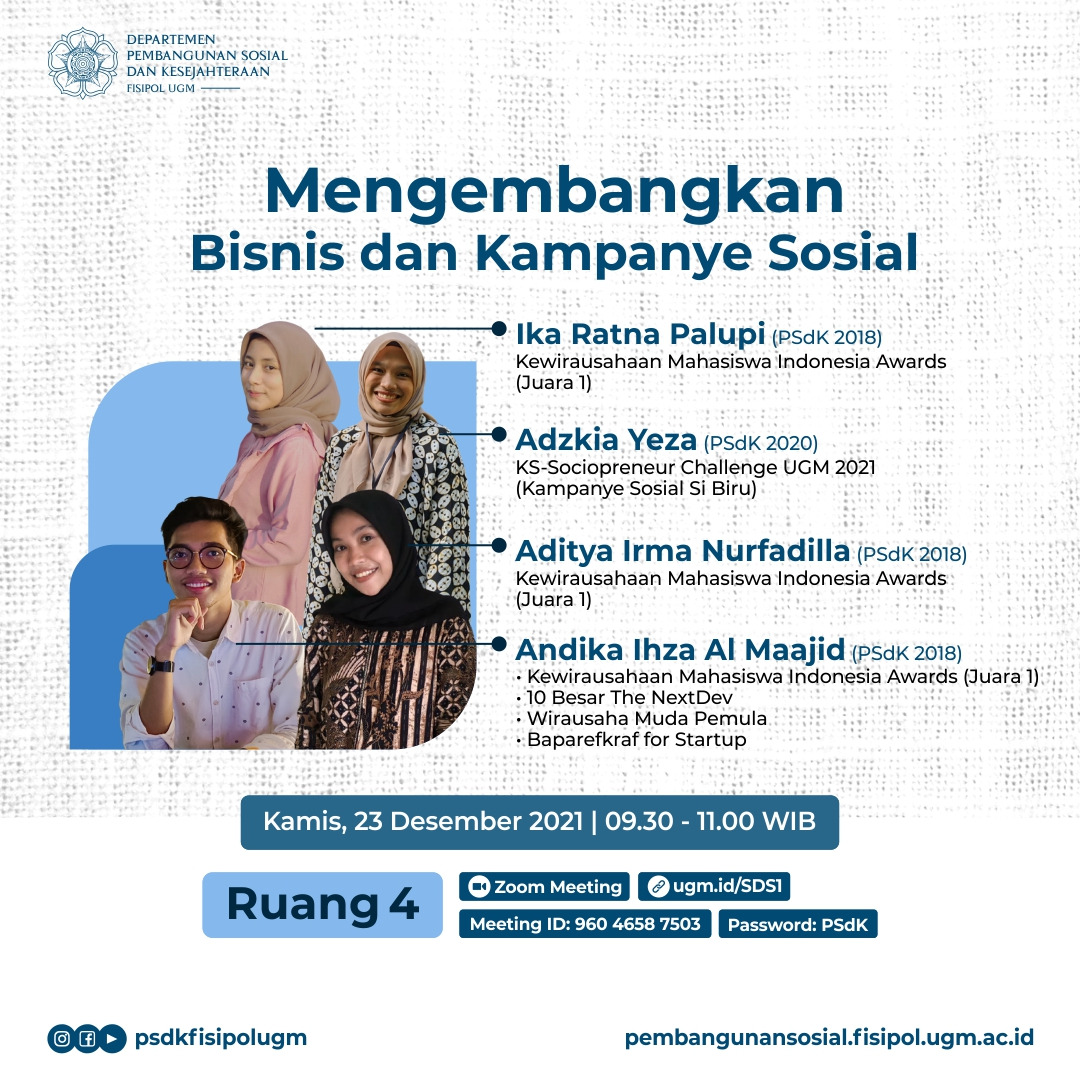 Self Development Series #1: Berani Memulai dan Ambil langkah – PSDK UGM