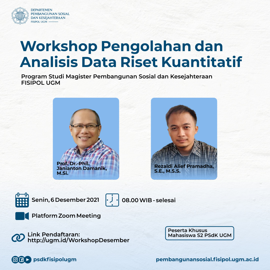 Workshop Metode Penelitian Magister PSdK – PSDK UGM